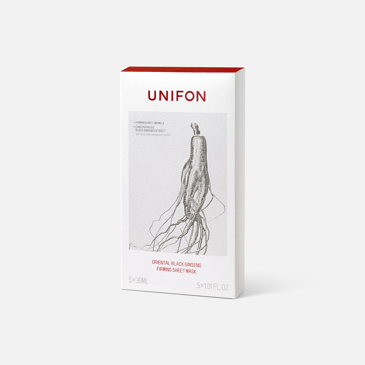 Oriental Black Ginseng Facial Mask: Firming Sheet for Glow | Unifon ...